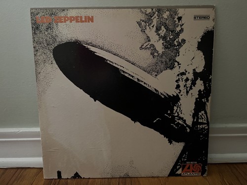 RARE Led Zeppelin Debut - 1st Pressing Purple / Tan Atlantic Fan Label ...