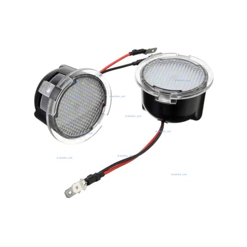 Pair LED Rear View Mirror Puddle Light Fit For Ford Fusion F-150 Edge ...