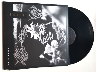 JINJER band REAL hand SIGNED Wallflowers Vinyl Record JSA Autographed ...