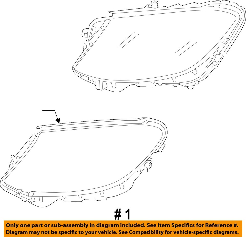 MERCEDES OEM 14-17 S550-Headlight Assembly 2229062104 | eBay