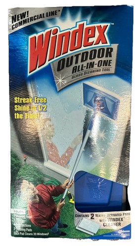 Windex Outdoor All-In-One Glass & Window Cleaner Tool Starter Kit with ...