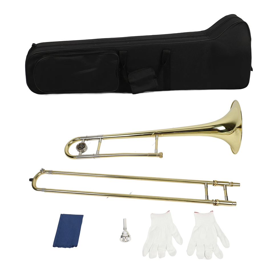 Brass Gold Lacquer Wind Instrument Silver Trumpet Alto Trombone Brass ...