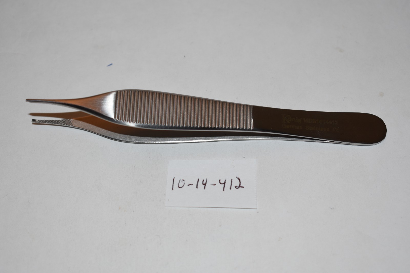 MDS 1014412 1 PCS KONIG ADSON TISSUE FORCEPS 1 X 2 TEETH 4-3/4" CROSS ...