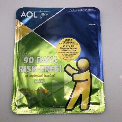 AOL America Online CD - SEALED - 90 Days Risk-Free software - rare | eBay