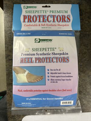Sheepette Premium Synthetic Sheepskin Heel Protectors Pair New | eBay