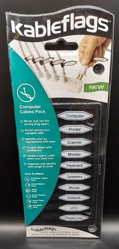 Kableflags KFA025 Cable Identification Tags (Computer Cables Pack ...