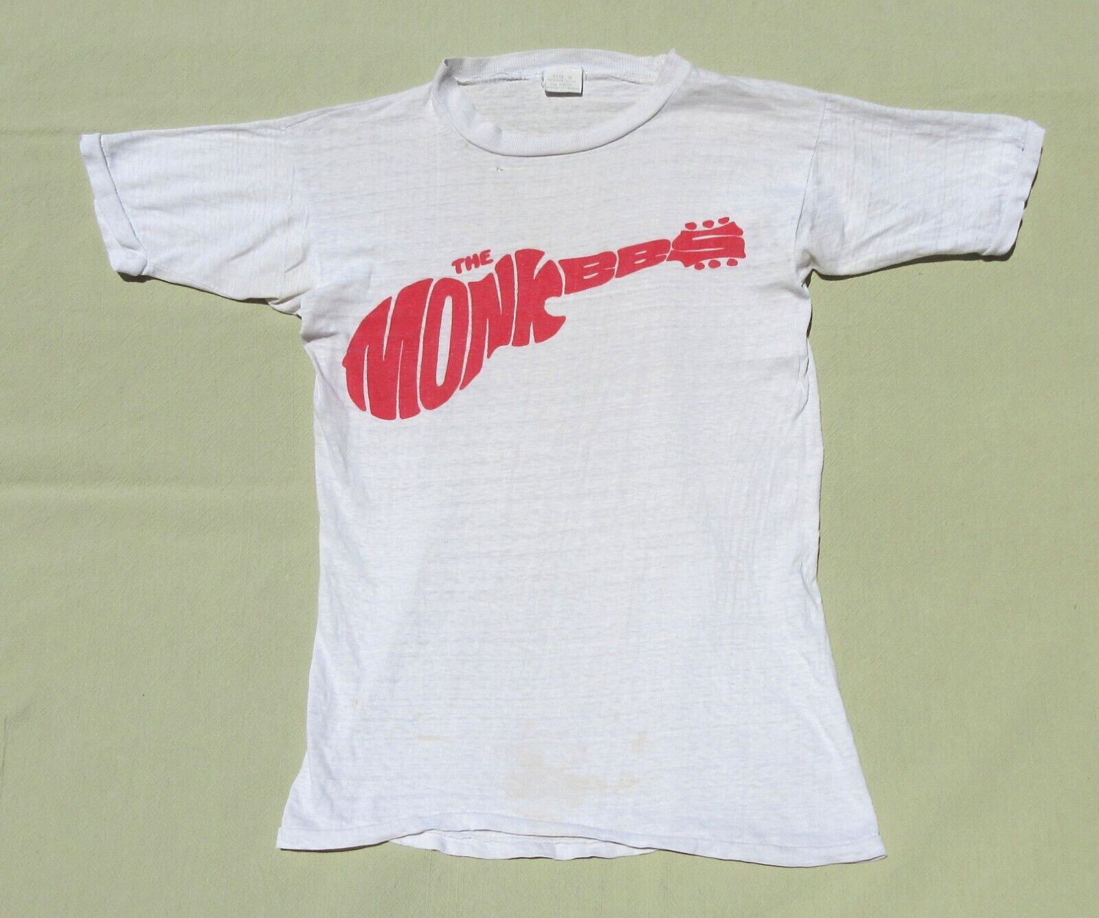 Vintage 70s THE MONKEES Classic Logo Thin Single-Stit… - Gem