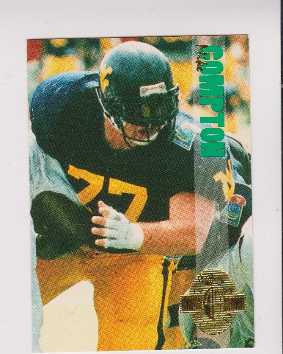 1993 Classic Four Sport #101 Mike Compton rookie card West Virginia ...