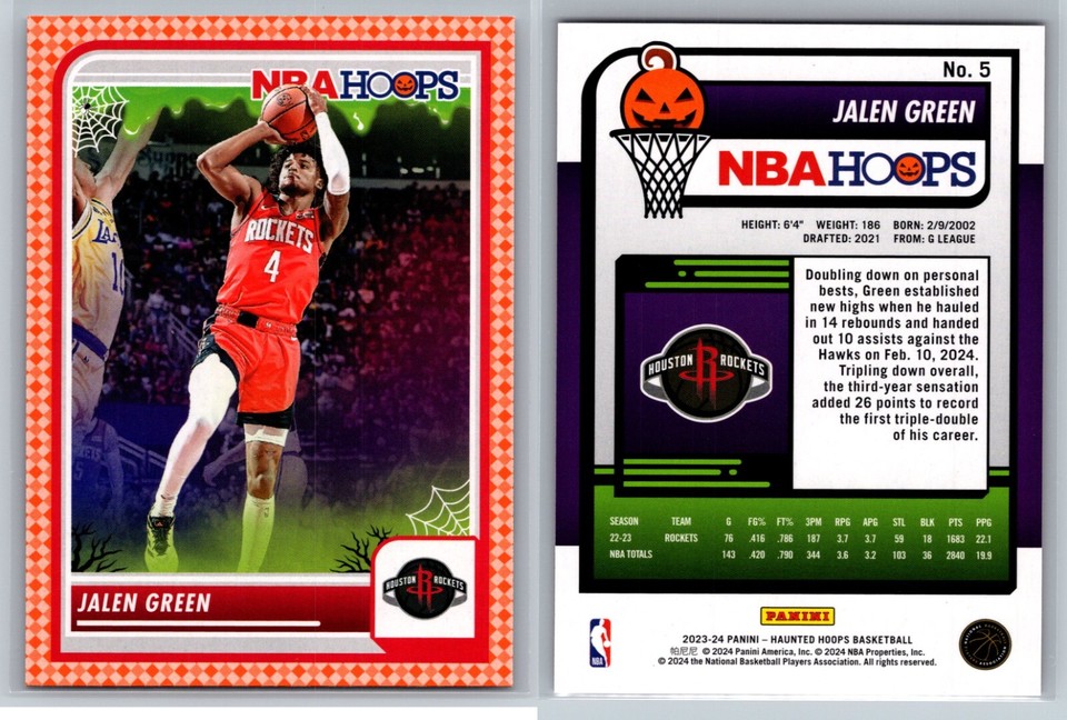 2023-24 Panini NBA Haunted Hoops ORANGE #1-150 You Pick Complete the ...