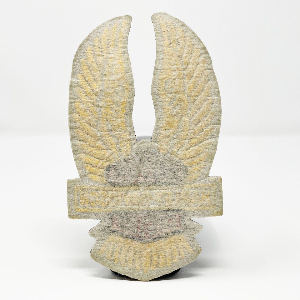 Vintage Harley Davidson Patch Rocker Jacket Wings Shield Rare Original ...