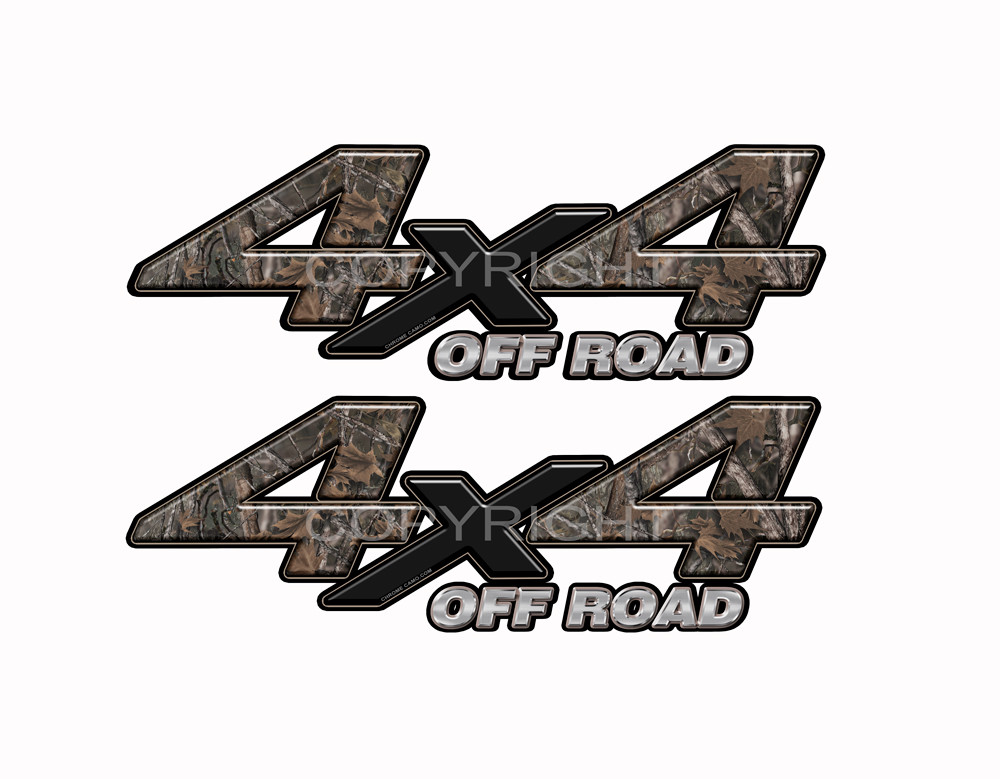 Camo 4x4 Stickers