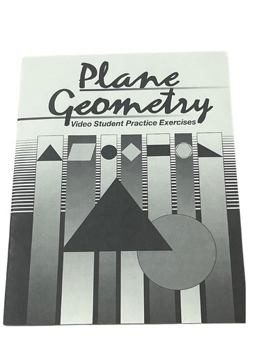 Abeka Plane Geometry Video Student Practice Exercises Grade 11-12 Pre ...