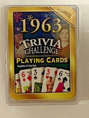 Trivia Challenge Playing Cards 1963 | eBay