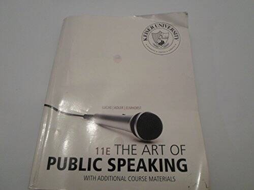 ART OF PUBLIC SPEAKING CUSTOM PACKAGE - Paperback By Stephen E. Lucas ...