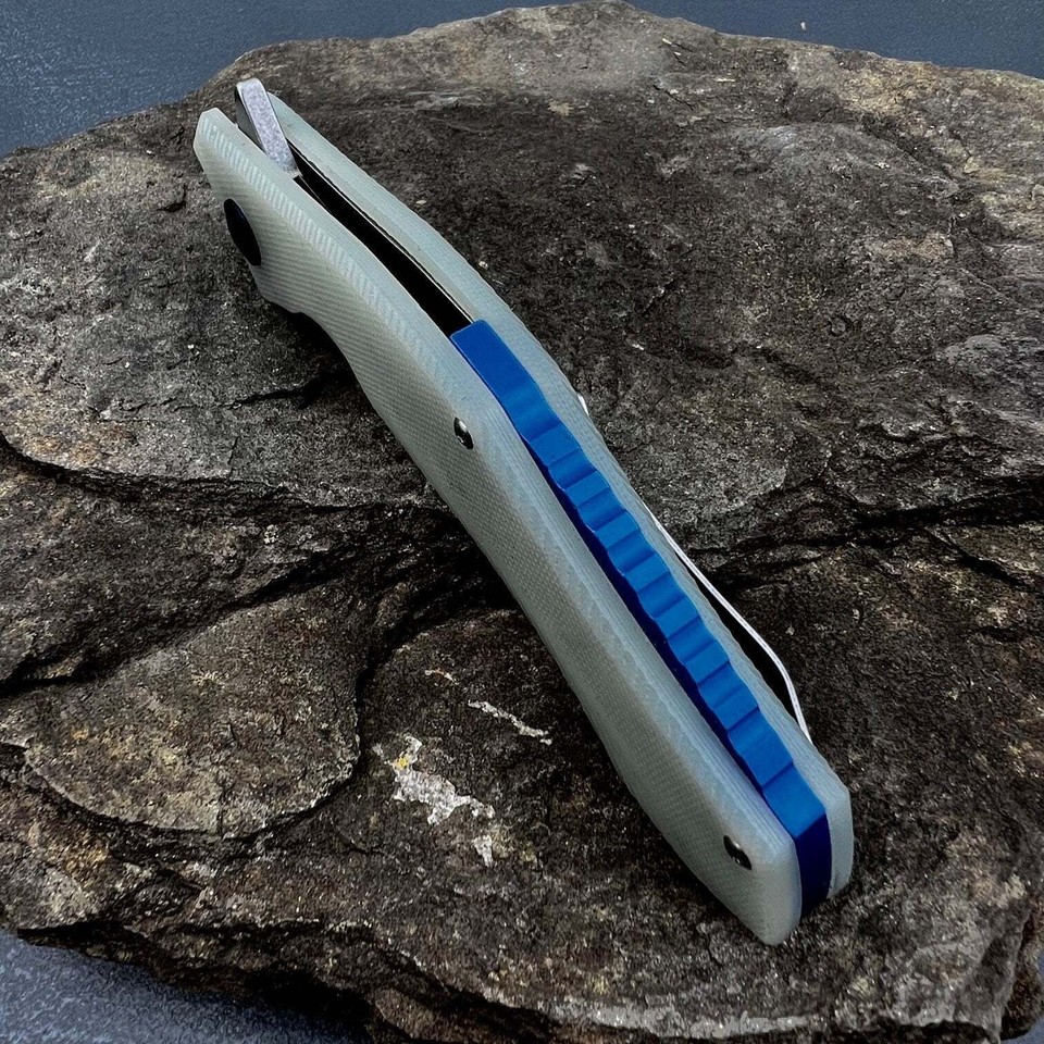 VORTEK SCIMITAR Jade G10 Ball Bearing D2 Blade Folding Flipper EDC ...