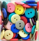MATTE 15mm, 18mm, 20mm, 25mm, 30mm ROUND 2 HOLES PLASTIC BUTTONS | eBay UK