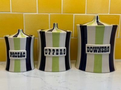 Jonathan Adler Vice Containers Set - Uppers, Downers, Prozac | eBay