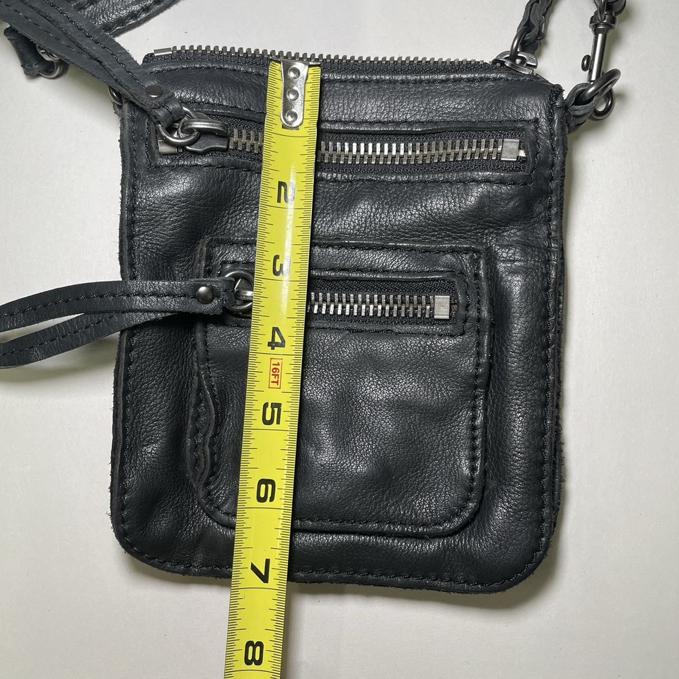 Linea Pelle Crossbody Small Black Leather | eBay