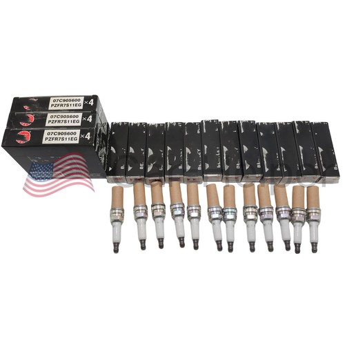 12pcs Spark Plug 07C905600 for 10-18 Bentley Continental Flying Spur ...