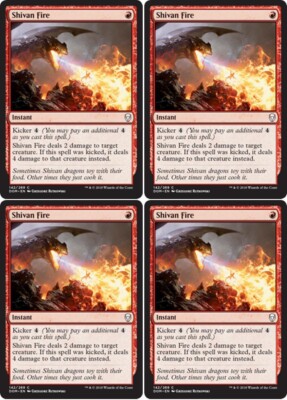 MTG - 4x SHIVAN FIRE - Dominaria (C) | eBay UK