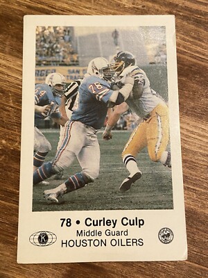 Curley Culp 1980 Kiwanis Club Law Enforcement Houston Oilers Tips Rare ...