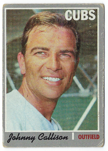 1970 Topps Baseball #375 Johnny Callison VG Wrinkle Cubs Free Shipping ...