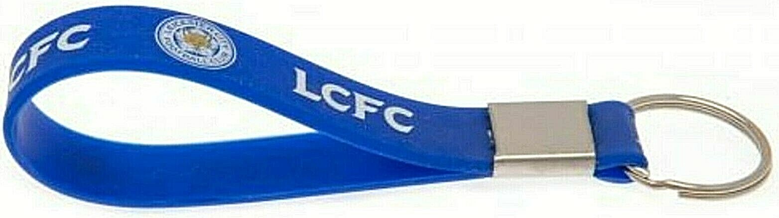 LEICESTER CITY FC NOVELTY SILICONE CAR KEYCHAIN KEYRING CLUB KEY RING ...