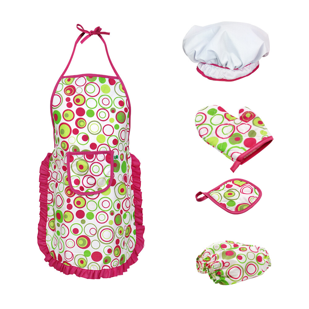 Cooking and Baking Set 15 PCS with Hat Apron Oven Mitt W0G6 | eBay