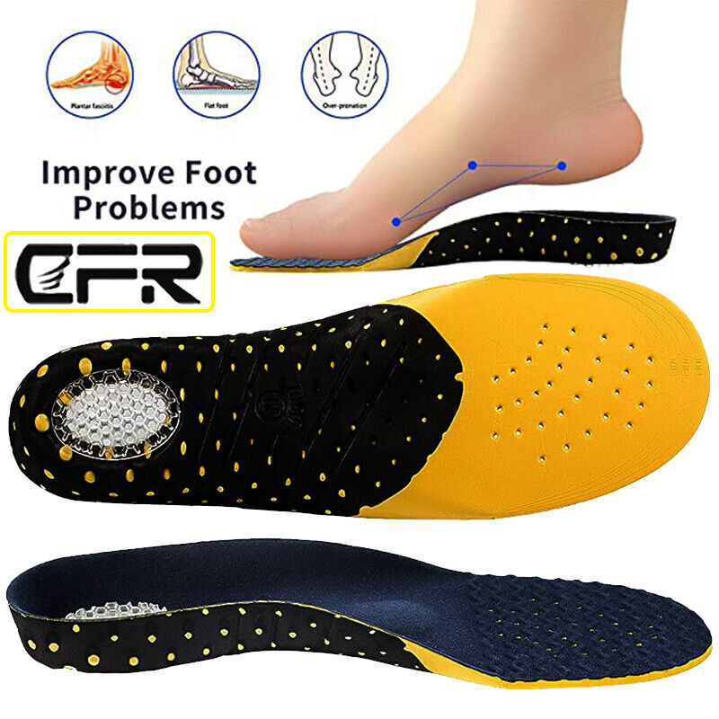 Orthotic Insoles Shoes Arch Support Pain Relief Orthopedic Inner Sole ...