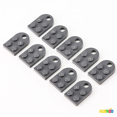 Lot of 10 Genuine LEGO Dark Bluish Gray 2x3 3176 Plate Modified with ...