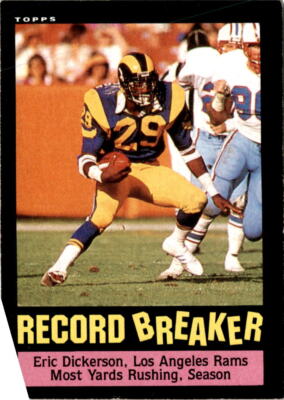 1985 Topps #2 Eric Dickerson Los Angeles Rams | eBay