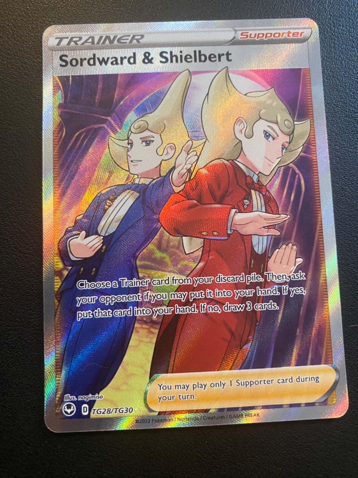 POKEMON TCG SORDWARD & SHIELBERT TG28/TG30 SILVER TEMPEST TRAINER ...