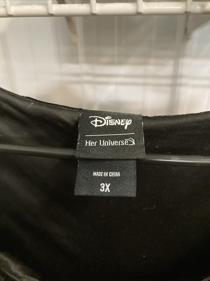 her universe hot topic disney dress Size 3x Hocus Pocus Black Velvet | eBay
