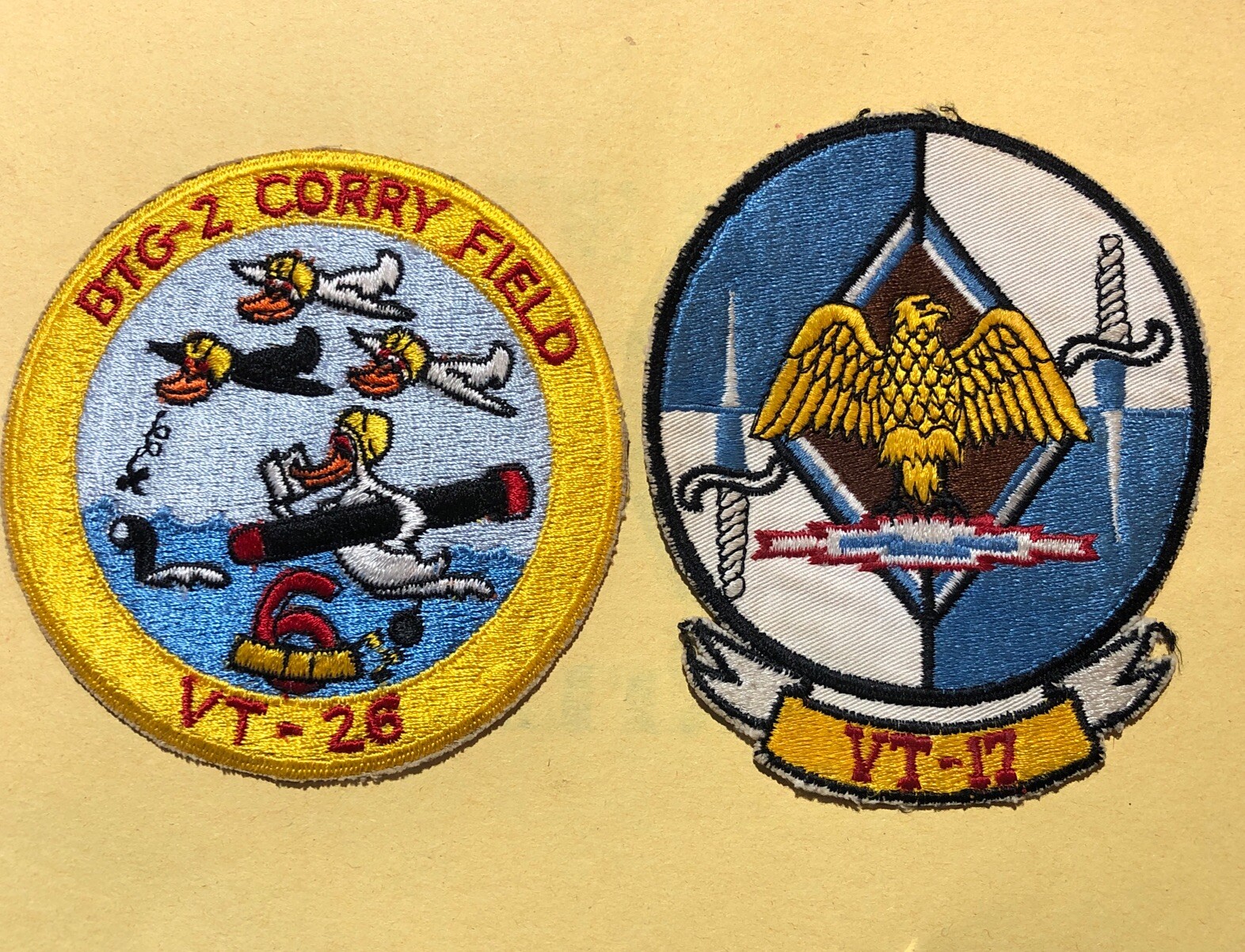 Lot Of 2 1950's-60's ORIGINAL VT-17 VT-26 US NAVY USMC Training ...