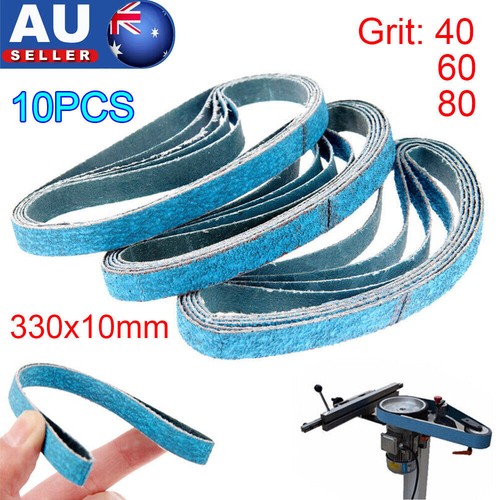 10PCS 330x10mm Zirconia Sanding Belts Power File Linishing Grinding ...