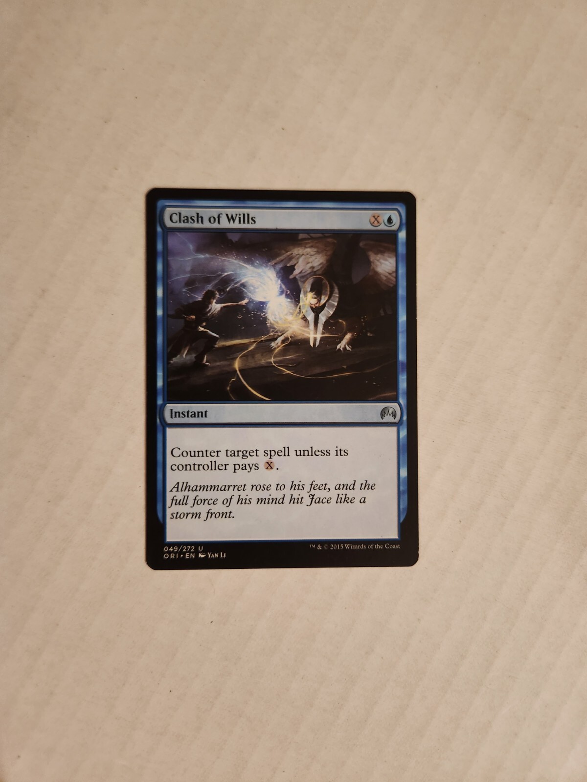 1× Clash of Wills - Magic Origins - Magic The Gathering - MTG - Instant ...