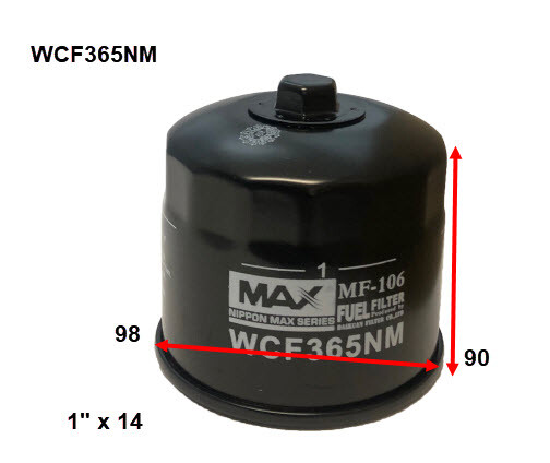 2 X WCF365NM Wesfil Fuel Filter - Hino DUTRO 300 Series - 23304-ev280 ...