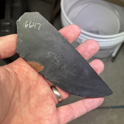 Triple Flow Obsidian Knife Preform Flint Knapping Blank 5 1/2” X 2” GB ...