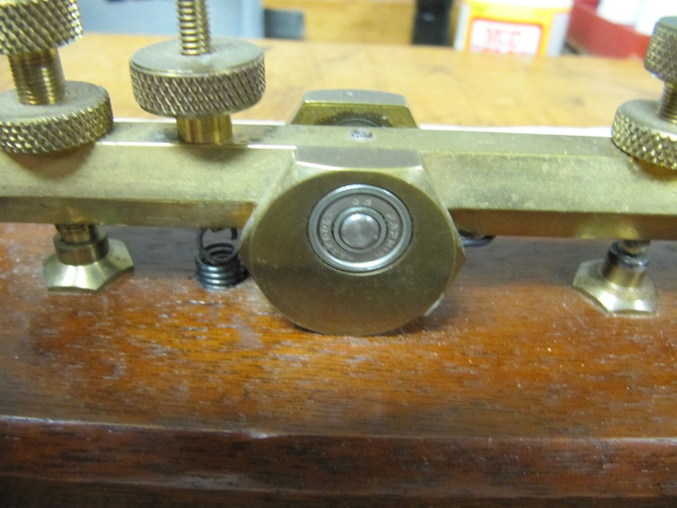TELEGRAPH KEY CUSTOM MADE MAHOGANY BASE | eBay