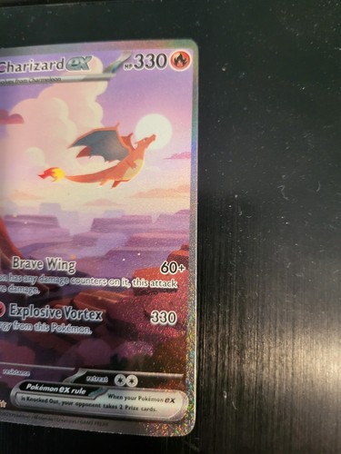 Error Pokémon TCG Charizard EX 199/165 Scarlet & Violet 151 Holo Card ...