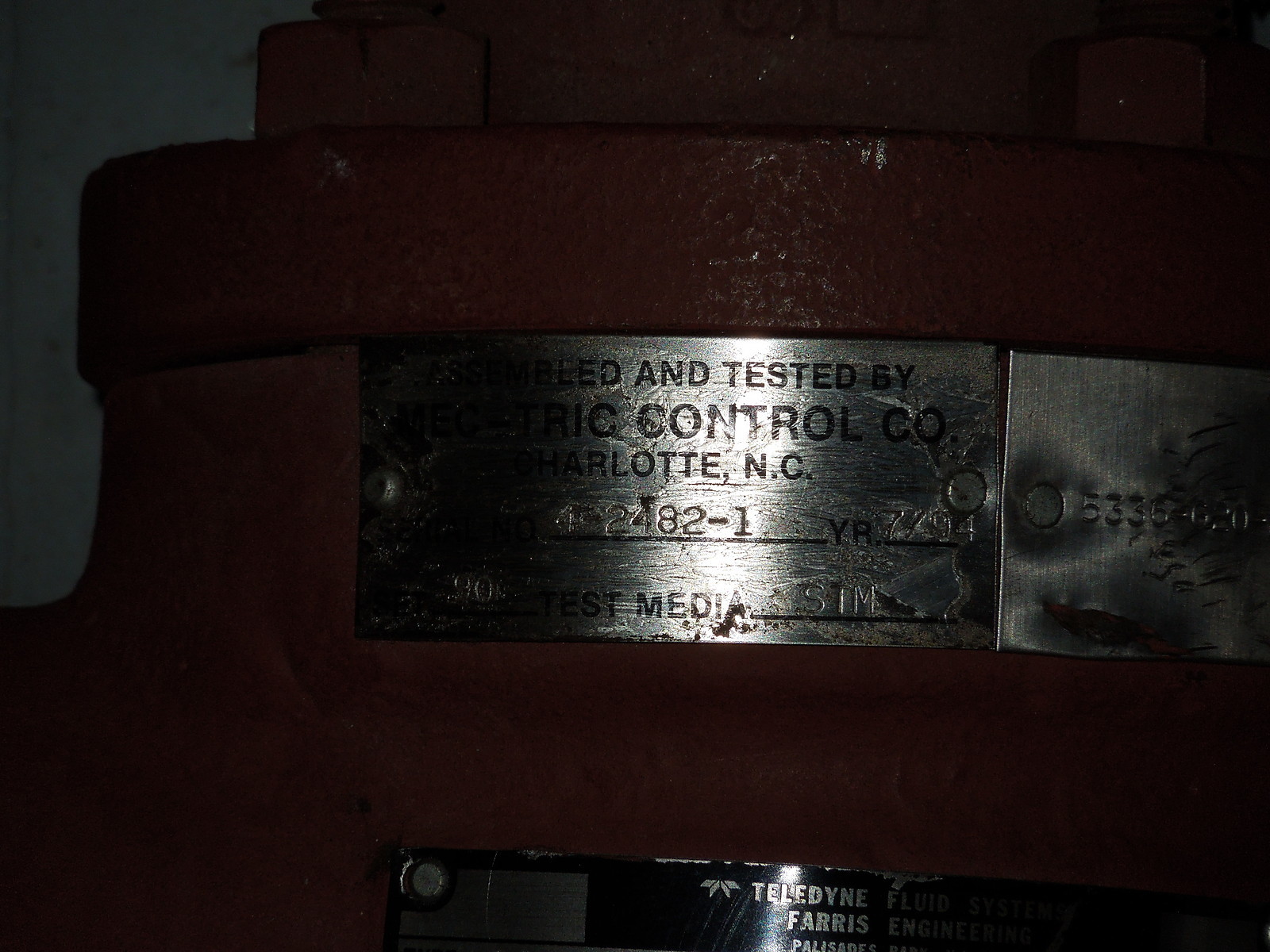 1-1/2 x 3" #26HA10-170 TELEDYNE FARRIS SAFETY RELIEF VALVE, SET AT 90 ...