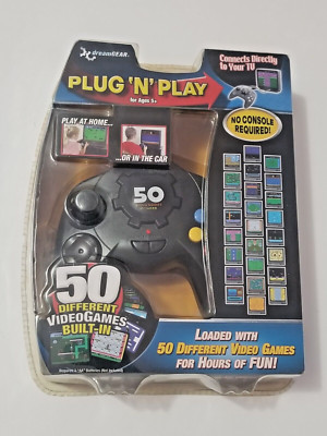 NEW Sealed dreamGEAR: Plug 'N' Play 50 Video Games Built In!! NO ...