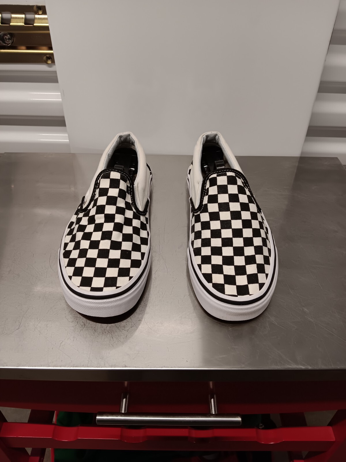 Vans Classic Slip On Checkerboard Off White Skate Sho… - Gem