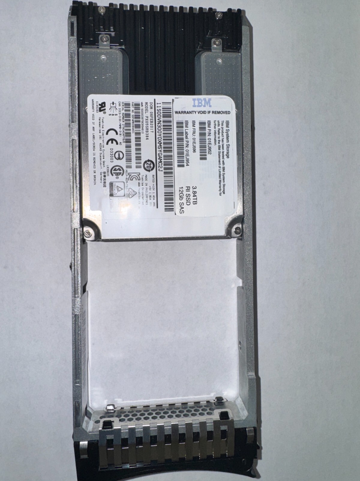 IBM 01EJ596 3.84TB 12Gbps SAS RI SSD for 01EJ952/01EJ954 Enterprise ...