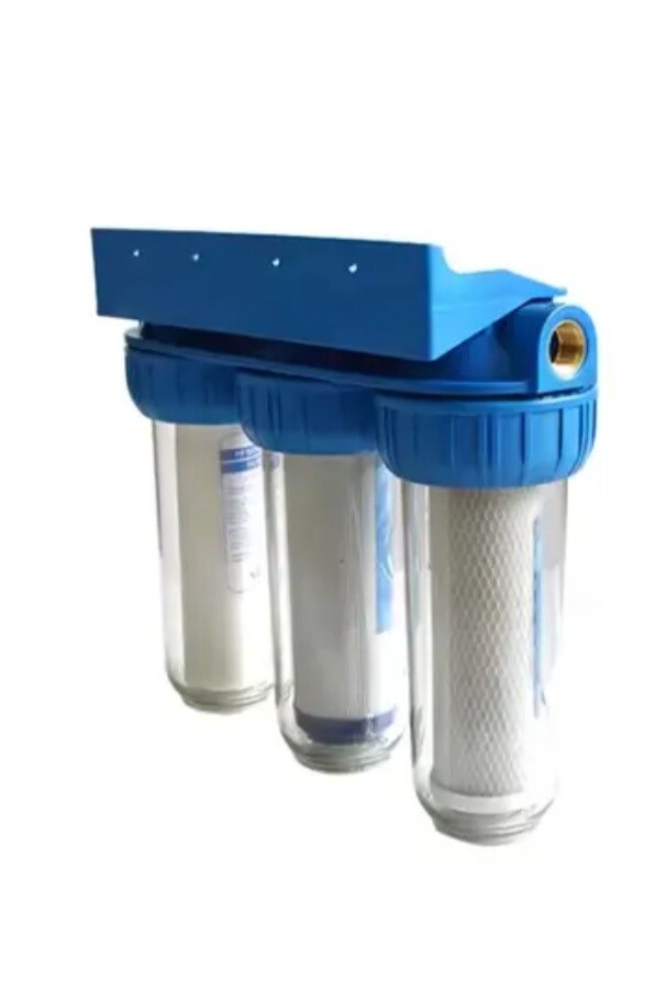 Whole House Water Filter System 2.5" x 10" Three Stage Filtration 3/4 ...