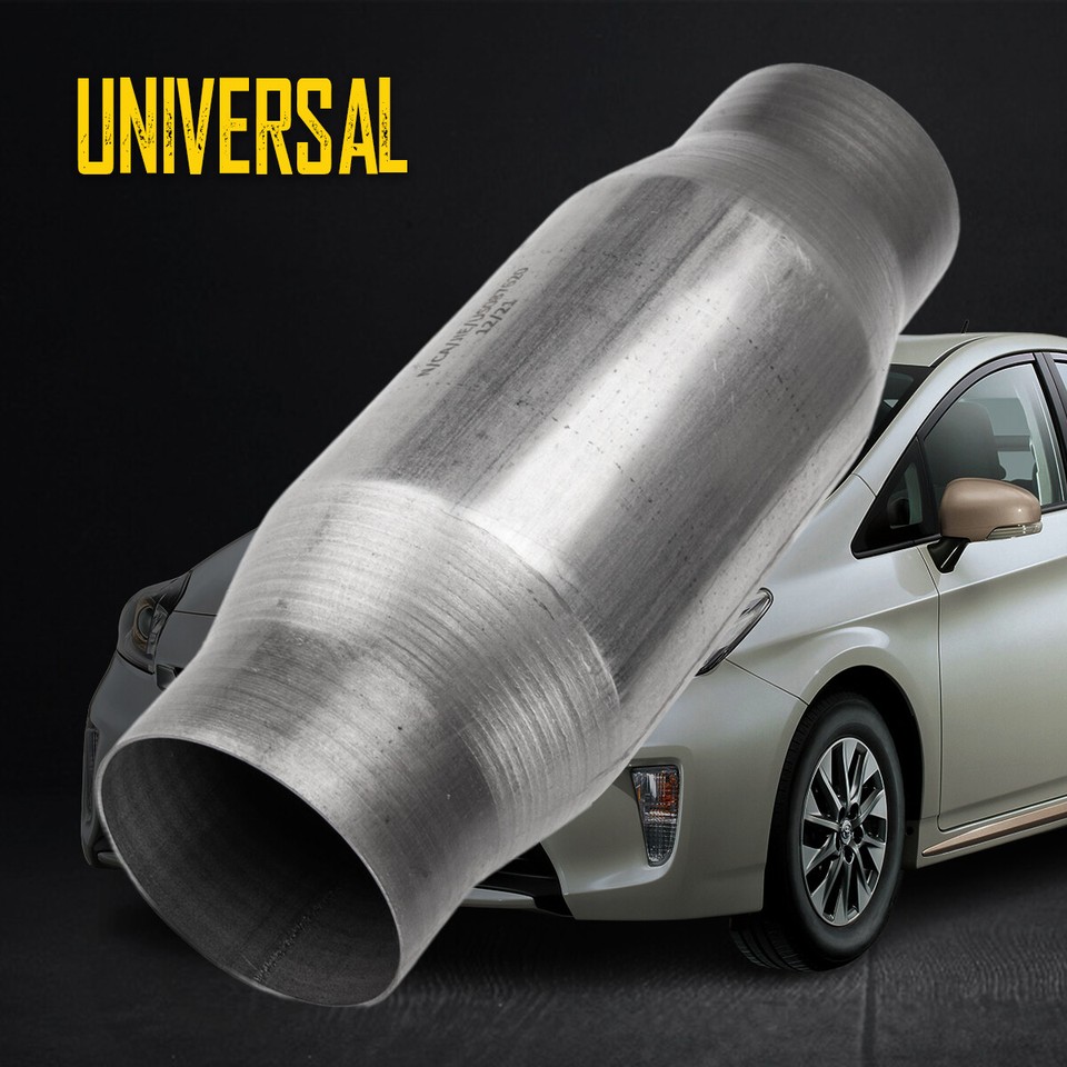 Pair 3 inch Universal High Flow Performance Catalytic Converter 410300 ...