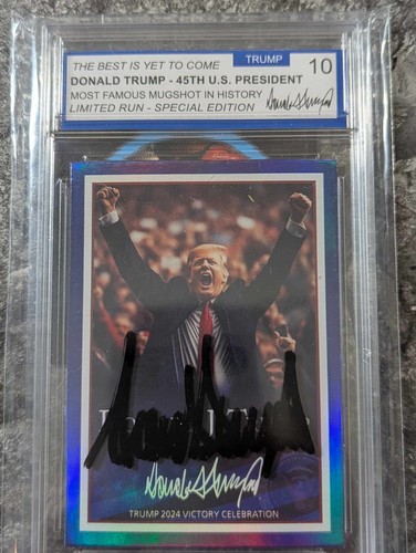 DONALD TRUMP AUTOGRAPHED SIGNED VICTORY TRADING CARD AUTHENTIC W/COA | eBay