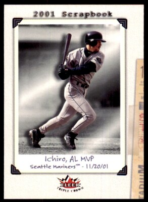 2002 Fleer Triple Crown Ichiro Suzuki Baseball Card Seattle Mariners ...