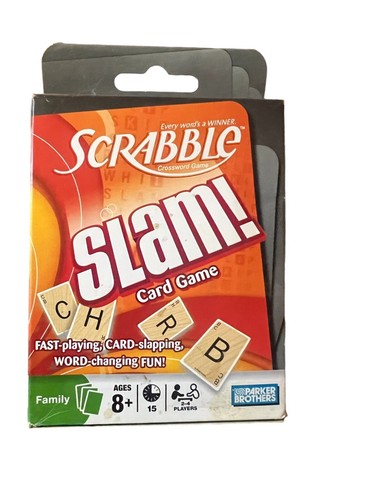 Scrabble Slam Game Fast Playing Card Slapping Word Changing Fun Hasbro ...