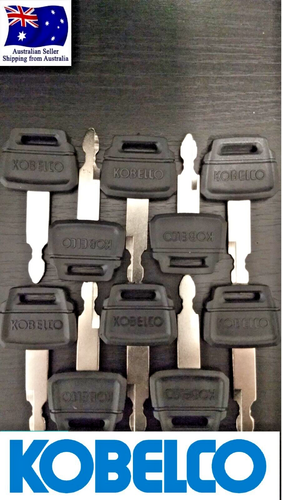 10 x Kobelco Logo Keys Excavator Plant Digger Keys K250 Set of 10 FREE ...